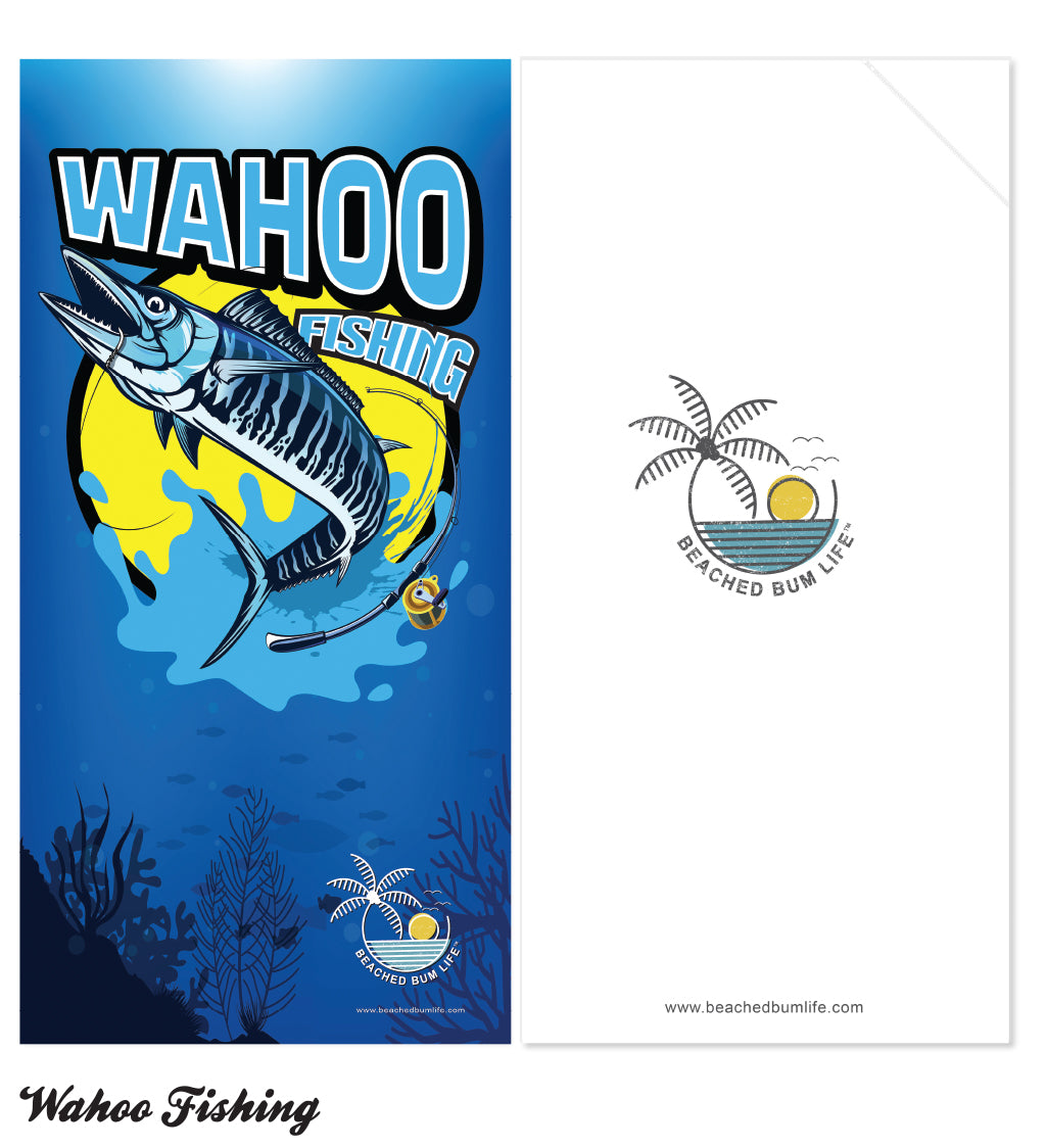 Wahoo Fishing Towel - Beachedbumlife – BeachedBumLLC